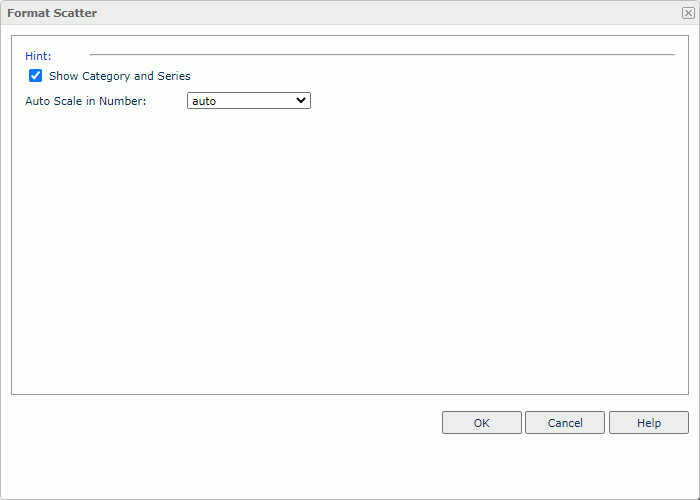 Format Scatter Dialog Box Properties – Report Format Scatter Dialog Box Properties – Report