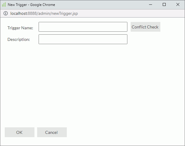 New Trigger Dialog Box Properties – Report New Trigger Dialog Box Properties – Report